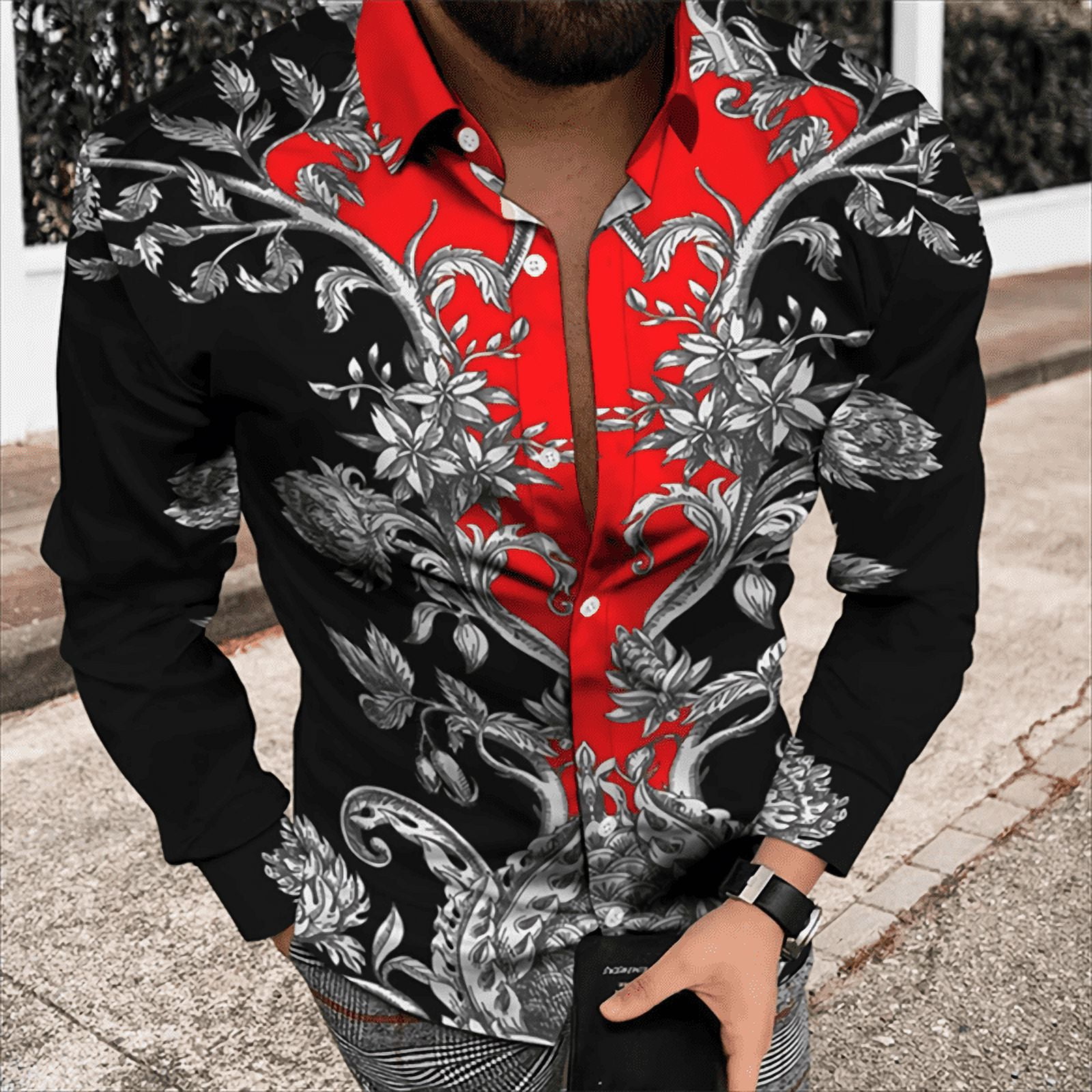 2025 Spring and Autumn Men's Luxury Top Men's Clothing HD Patterns High ...