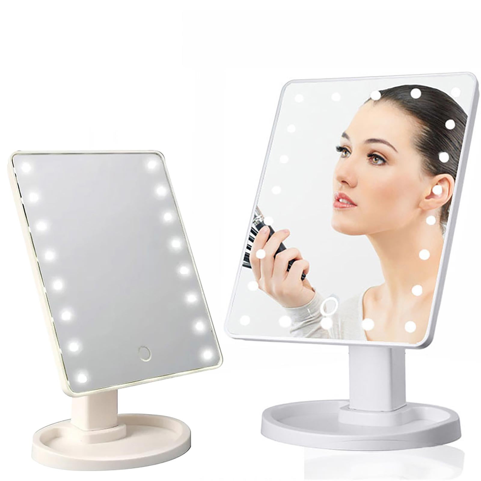 2025 Sring Sales! Make up mirror, LED Lighted Makeup 360 Rotating ...