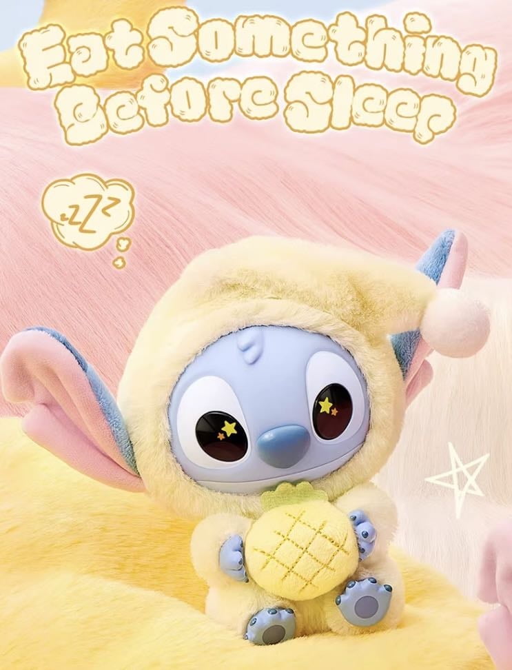 2025 Stitch Eat Something Before Sleep Series Plush Blind Box - 7" Stitch Plush Keychain Toys ...