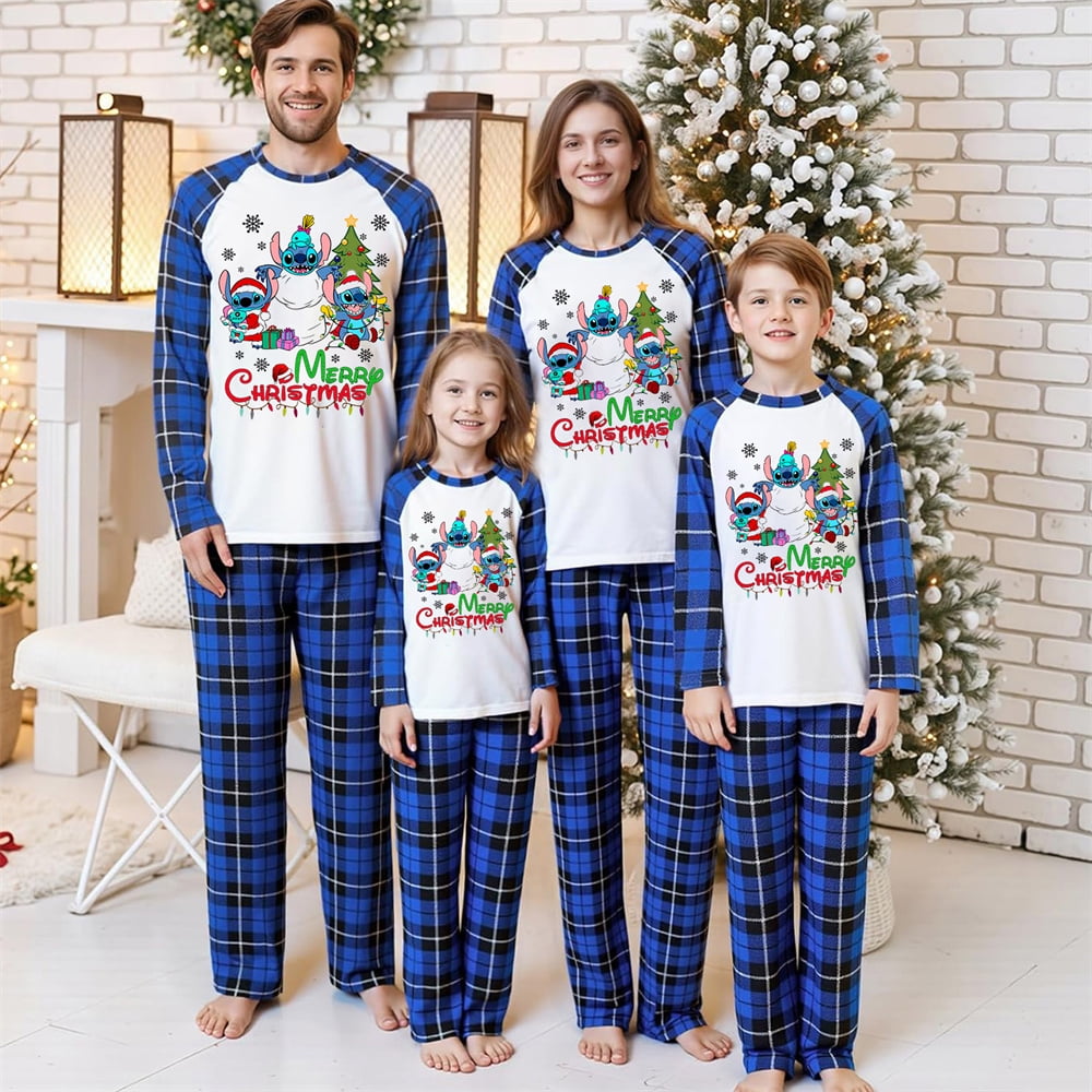 2025 Stitch Family Christmas Pajamas Matching Sets,Merry Christmas ...