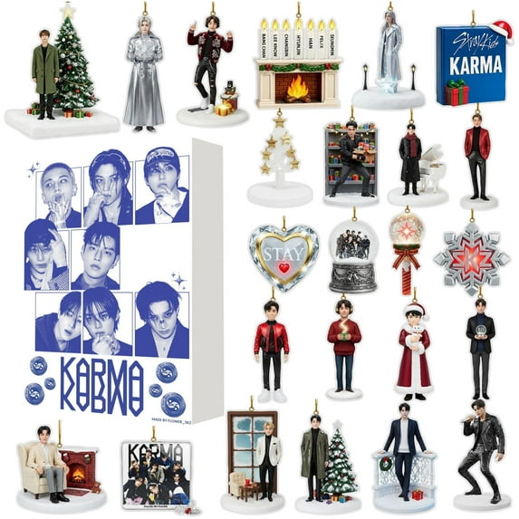 2025 Stray Kids Christmas Advent Calendar - 24 Days Countdown with 2D ...