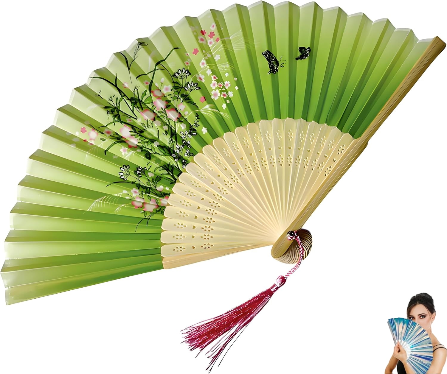 2025 Stylish Folding Hand Fans, Foldable Line Dancing, Popping Hand Fan ...