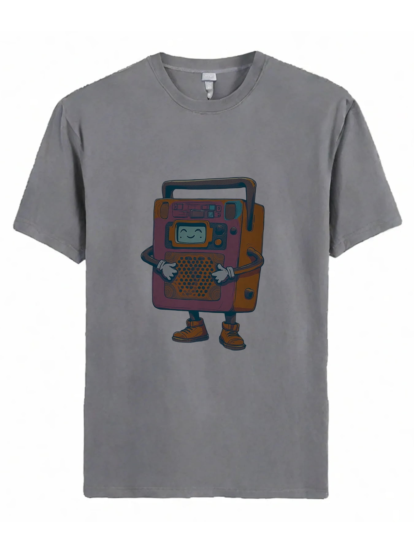 2025 Summer Couple American Vintage Cotton T-Shirt for Men and Women ...