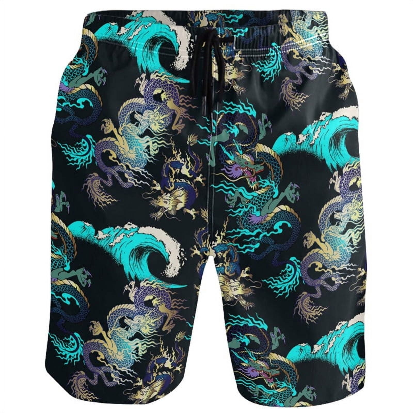 2025 Summer Hawaii Beach Shorts For Men Casual Fashiong 3D Print Leaf ...