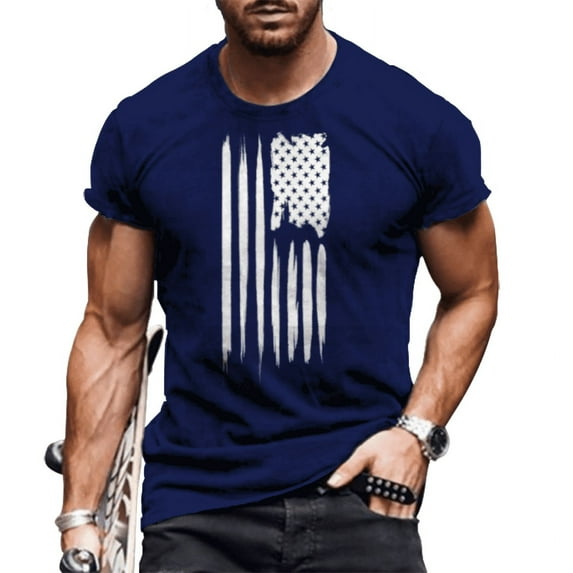 2025 Summer Men's Bodybuilding Shirts Short Sleeves Round Neck T-Shirts ...