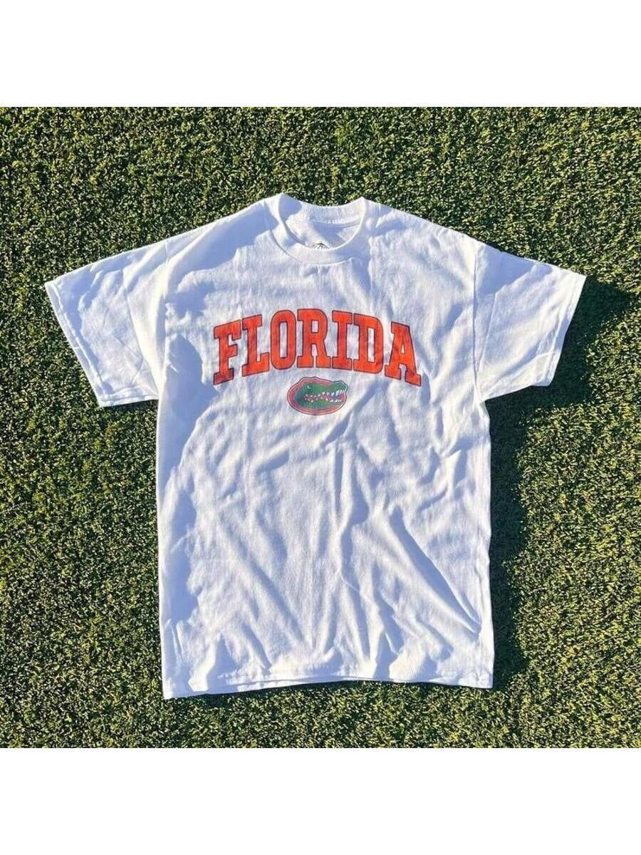 2025 Summer New Short Sleeve Pattern Top ,Vintage Florida State Gators ...