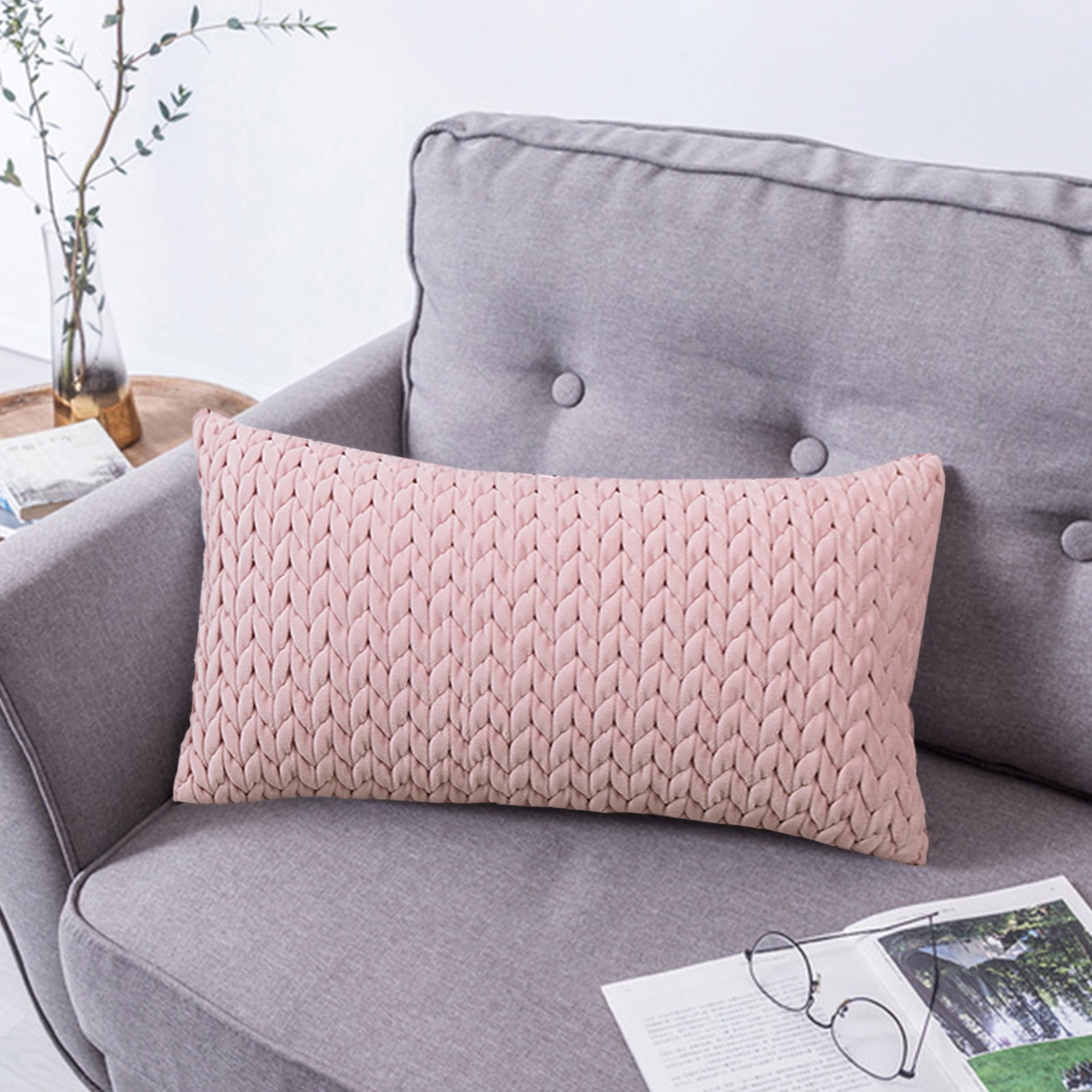 2025 Summer Savings Pillow Case Covers Twisted Texture Pillowcase Solid ...