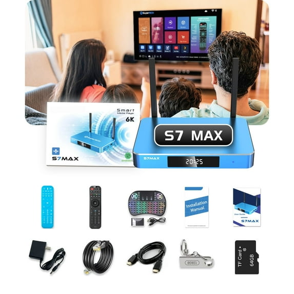 2025 NEW SuperBox S7 Max 4K UHD TV Box - 4GB RAM+64GB ROM, 2T2R Dual ...