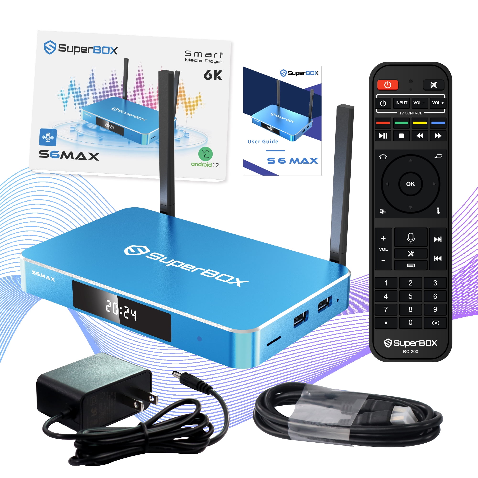 2025 SuperBox S6max Premium Edition Stre-ming M-dia Players Built-in ...