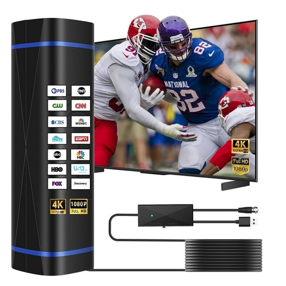 TV Antenna 2025 Indoor with Signal Booster – Long Ran Digital HD ...