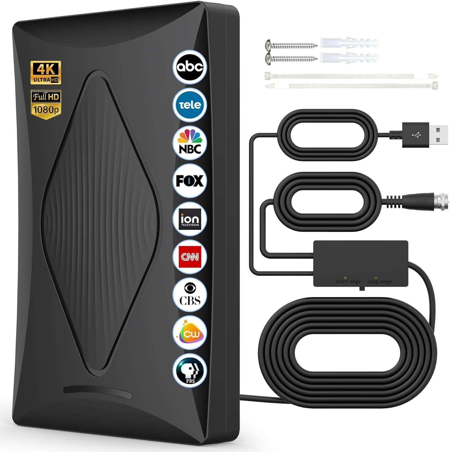 2025 TV Antenna Indoor Antenna for Smart TV, 2200+ Miles Long Range ...