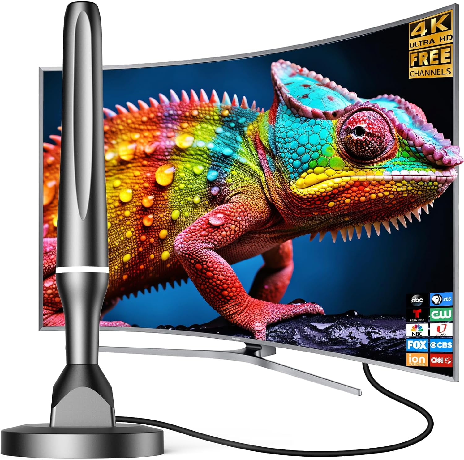 2025 TV Antenna Indoor,Antenna for Smart TV for Long Ran Reception and ...