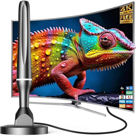 2025 TV Antenna Indoor,Antenna for Smart TV for Long Ran Reception and ...
