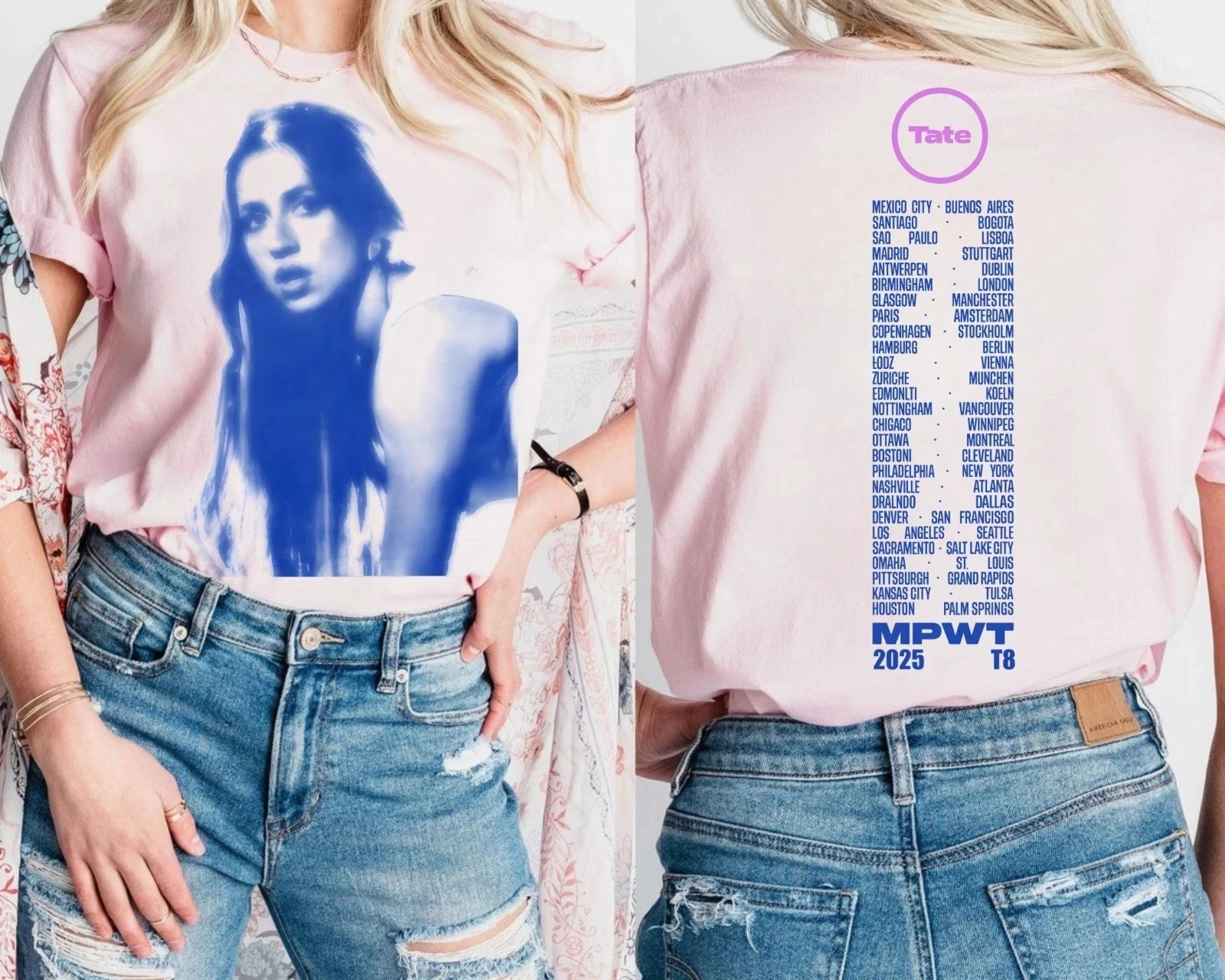 2025 Tate McRae Concert Shirt Miss Possessive World Tour Photo Tee ...