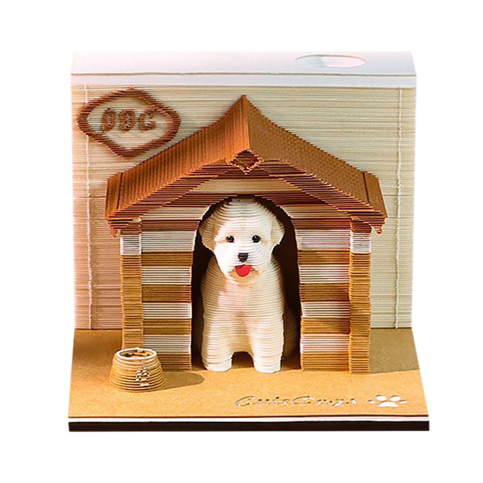 2025 Tear Away Paper Calendar Desktop Ornament With Panoramic Hand Torn ...