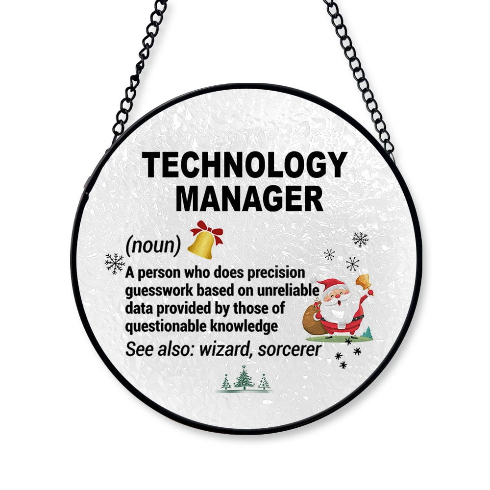 2025 Technology Manager Stained Glass Window Hanging Christmas 2025 ...
