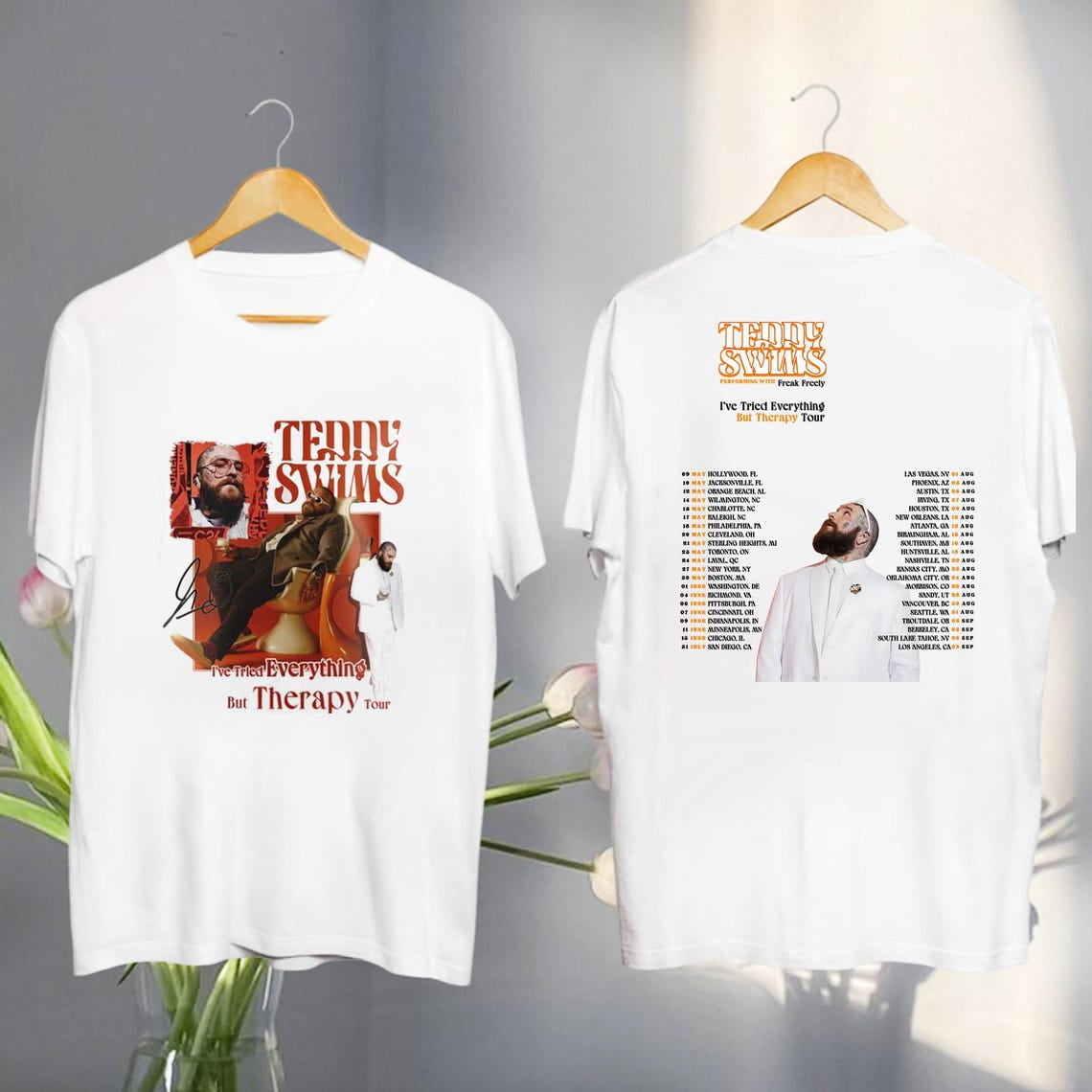 2025 Teddy Swims I've Tried Everything But Therapy Tour Shirt, Teddy ...