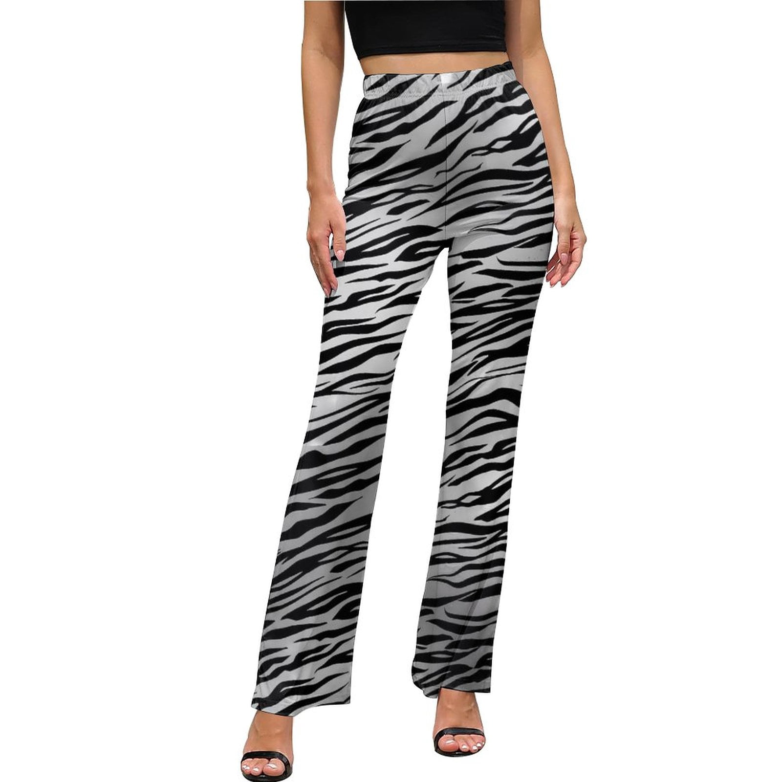 2025 Tiger Stripes Pants High Waisted Animal Print Aesthetic Flare ...