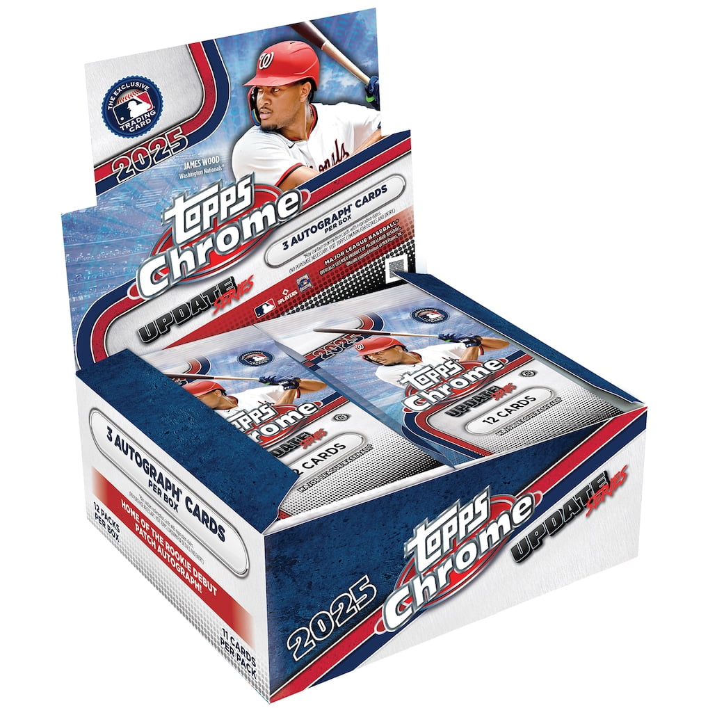 2025 Topps Chrome Update Series Baseball Hobby Jumbo Box - Walmart.com