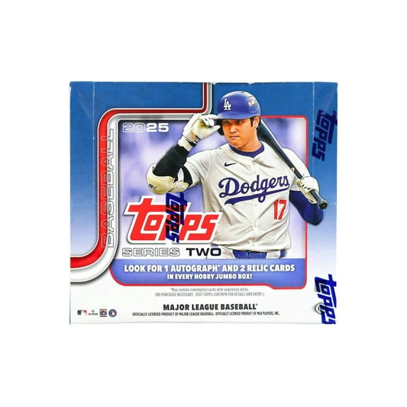 Topps 2025 Baseball Series 2 Hobby Jumbo Box, 3 Hits, 1 Autograph ...