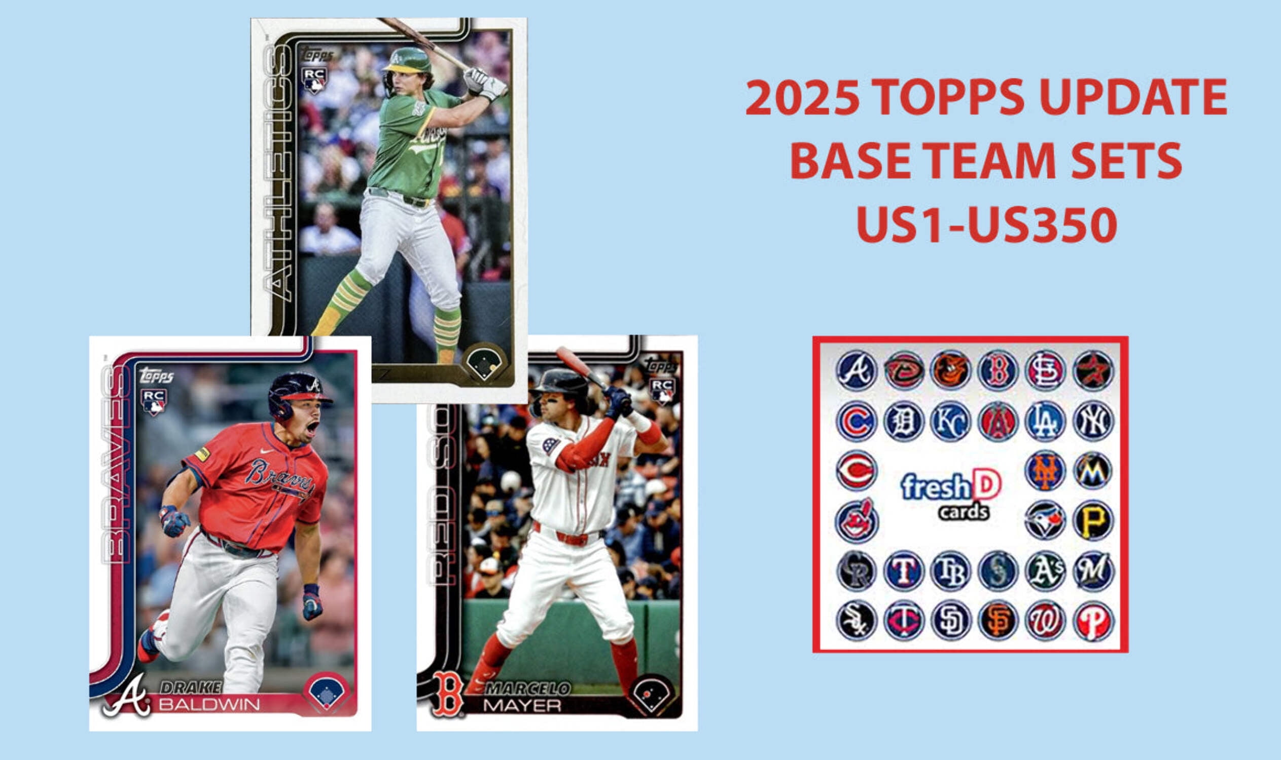 2025 Topps Update Baseball Team Set 15 Cards Chicago Cubs Cade Horton ...