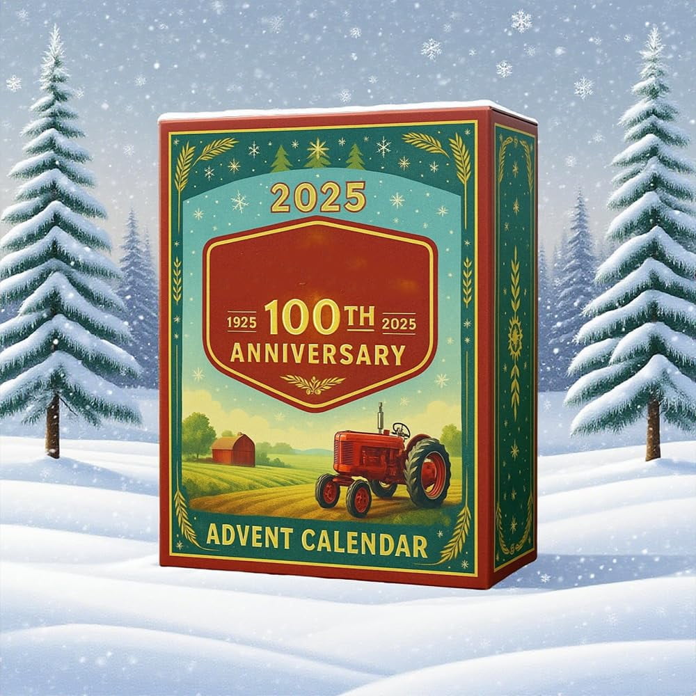 2025 Tractor 100th Anniversary Advent Calendar,24 Days Christmas ...