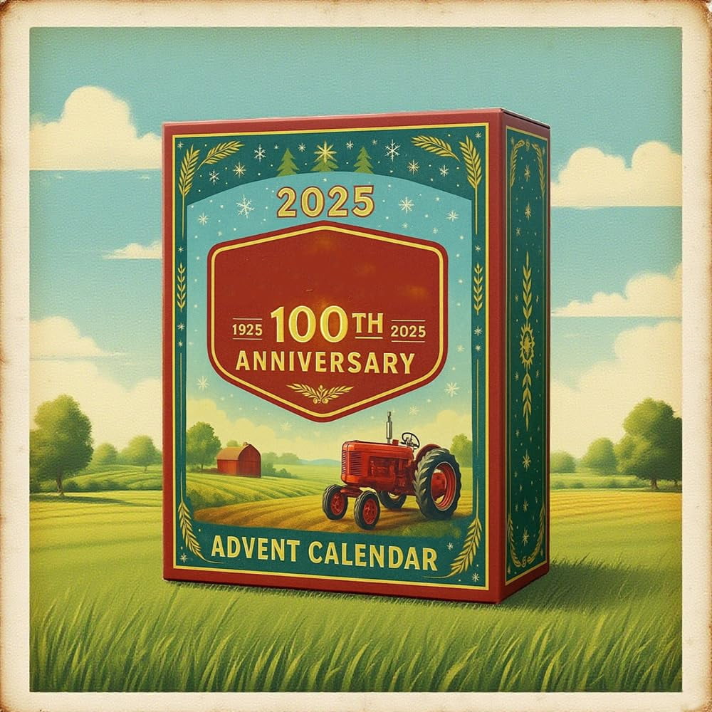 2025 Tractor 100th Anniversary Advent Calendar,24 Days Christmas ...