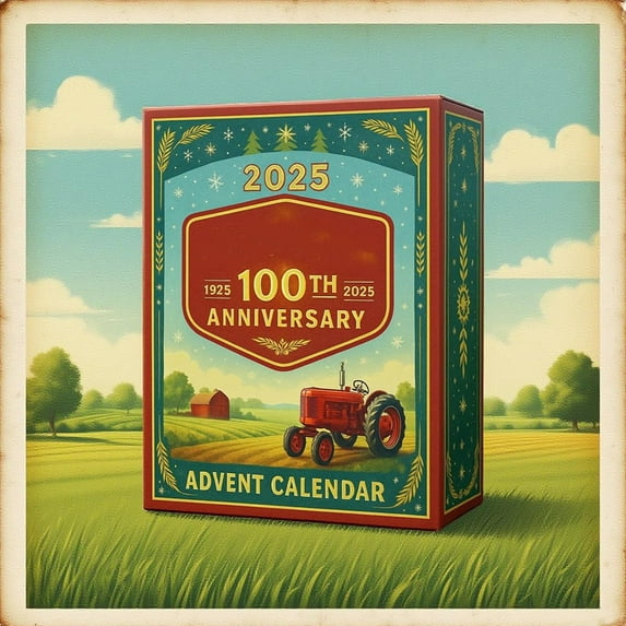 2025 Tractor 100th Anniversary Advent Calendar, 24 Days Christmas ...