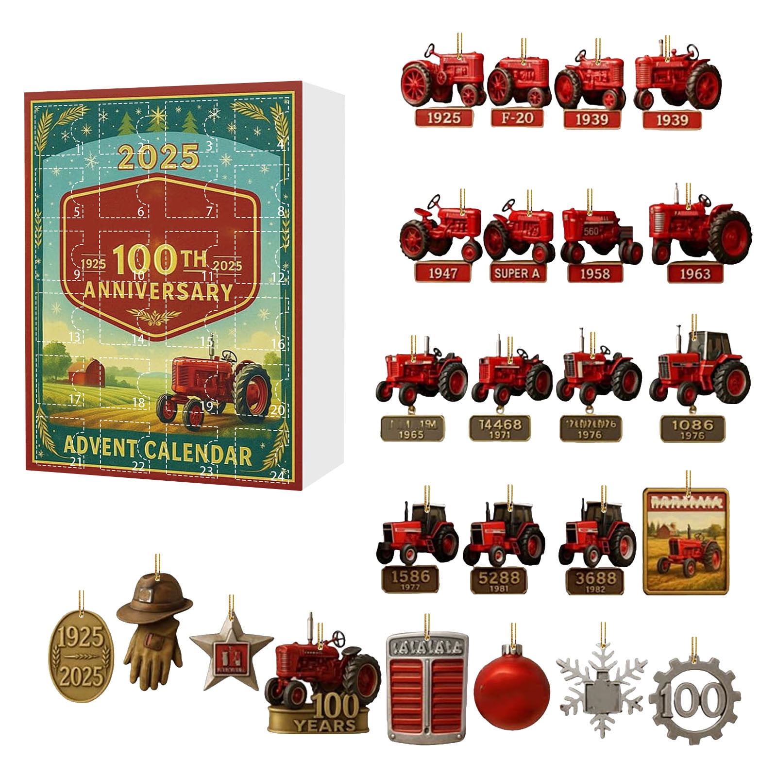 2025 Tractor 100th Anniversary Celebration Calendar 24 Day Countdown ...