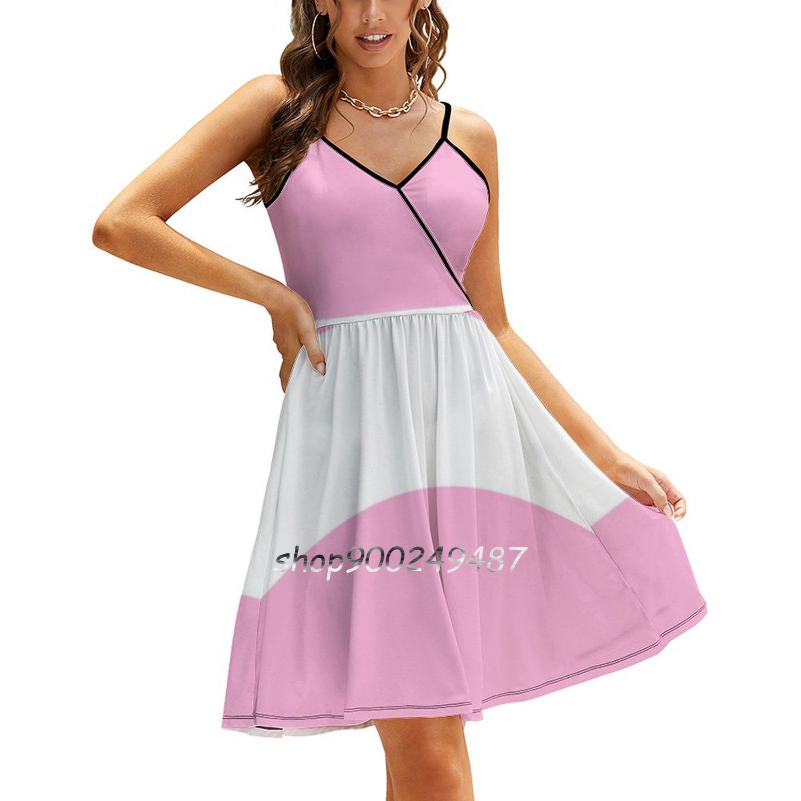 2025 Trans Square Neck Dress New Plus Size Elegant Women Waist Tight ...