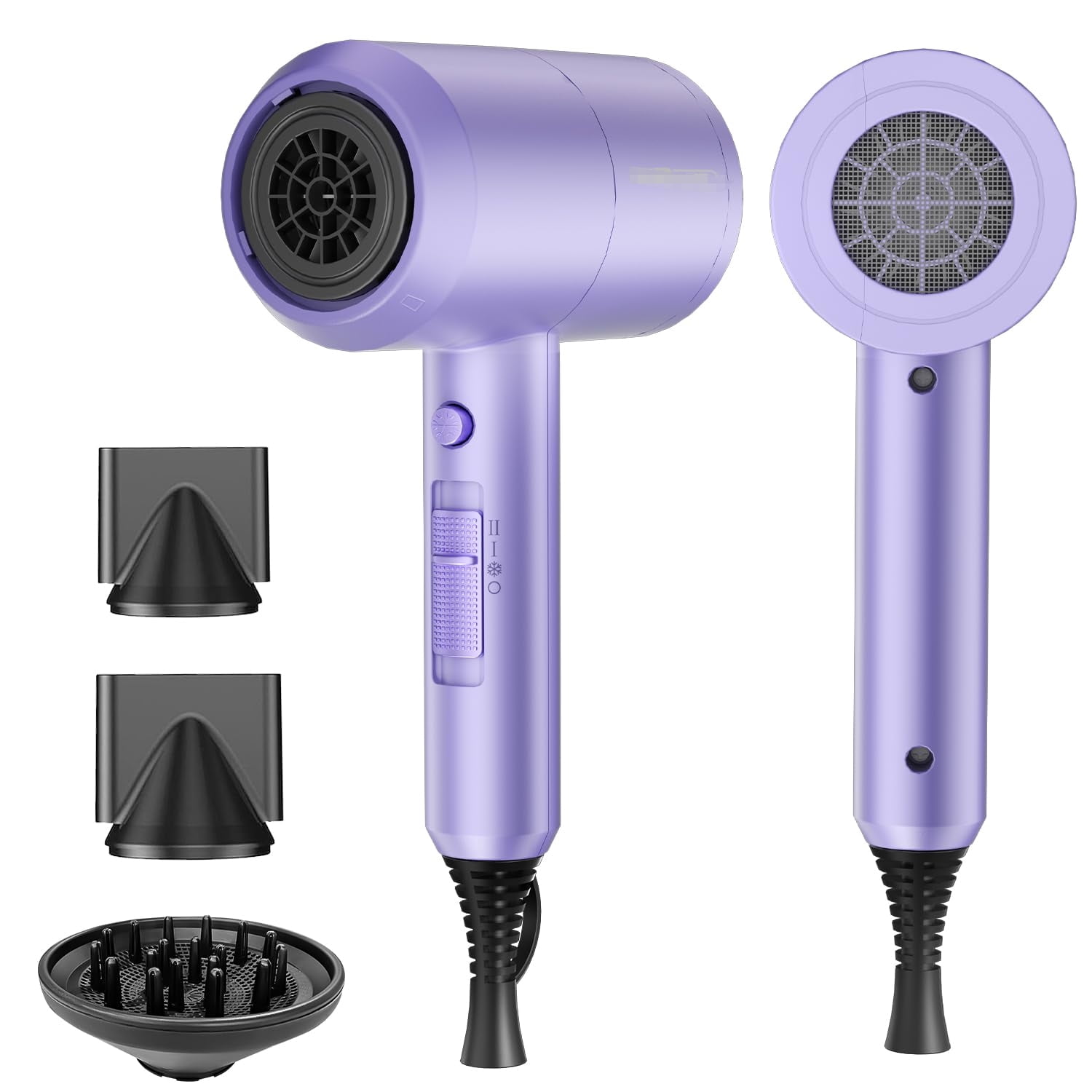 2025 Travel Hair Dryer with Diffuser - 1800W Powerful Yet Compact for ...