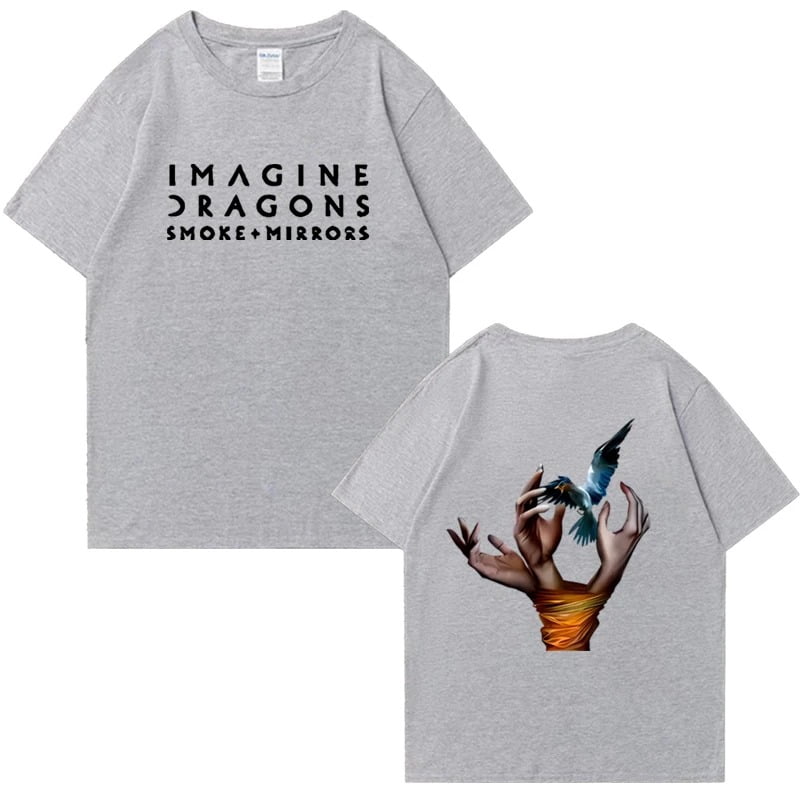 2025 Trend Imagine Dragons Band Double Sided Printed Loose T-shirt ...