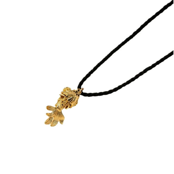 2025 Trendy Adjustable Fish Pendant Neck Chain Fashionable Necklace ...