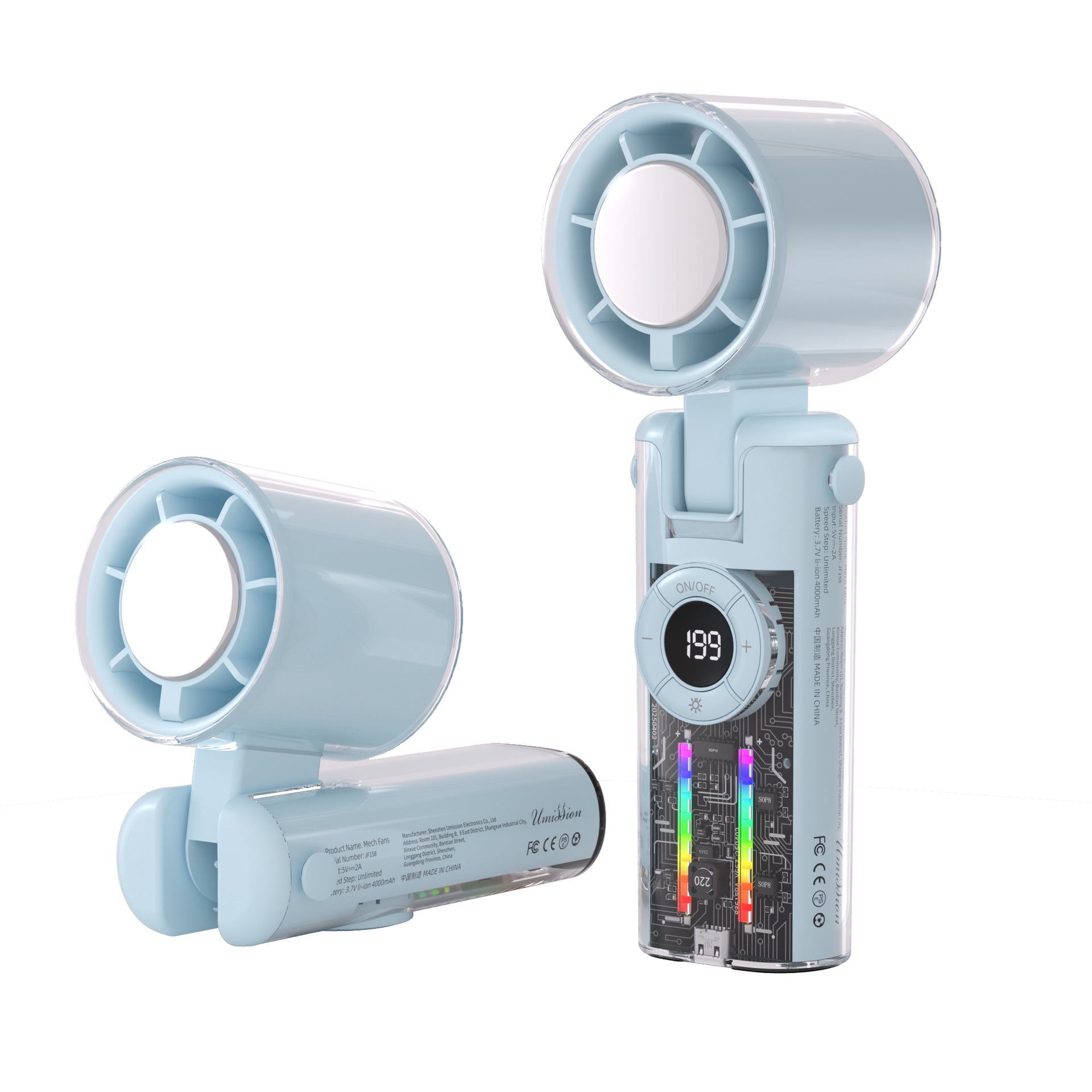 2025 Turbine Handheld Fan Redefines Cooling, High Speed Cooling, Small ...