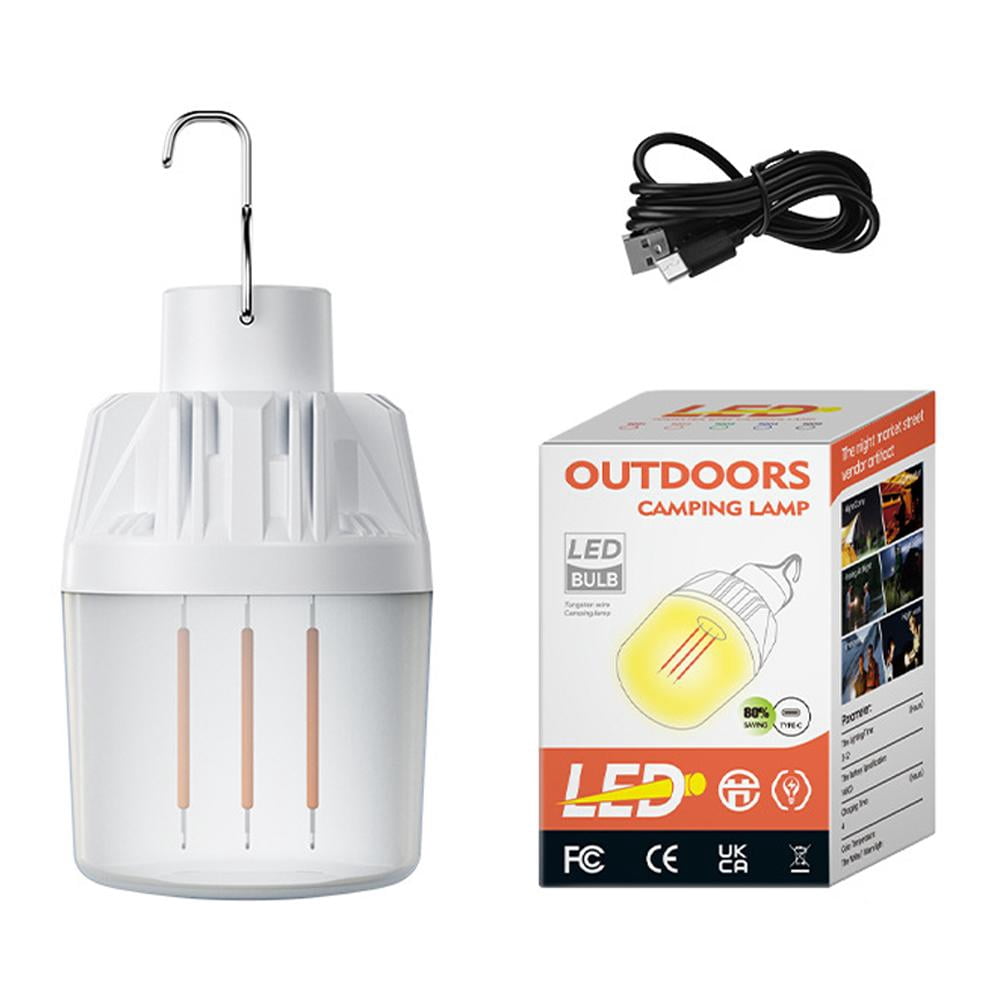 2025-USB Rechargeable LED Emergency Lamp Portable Lantern Battery Hook ...