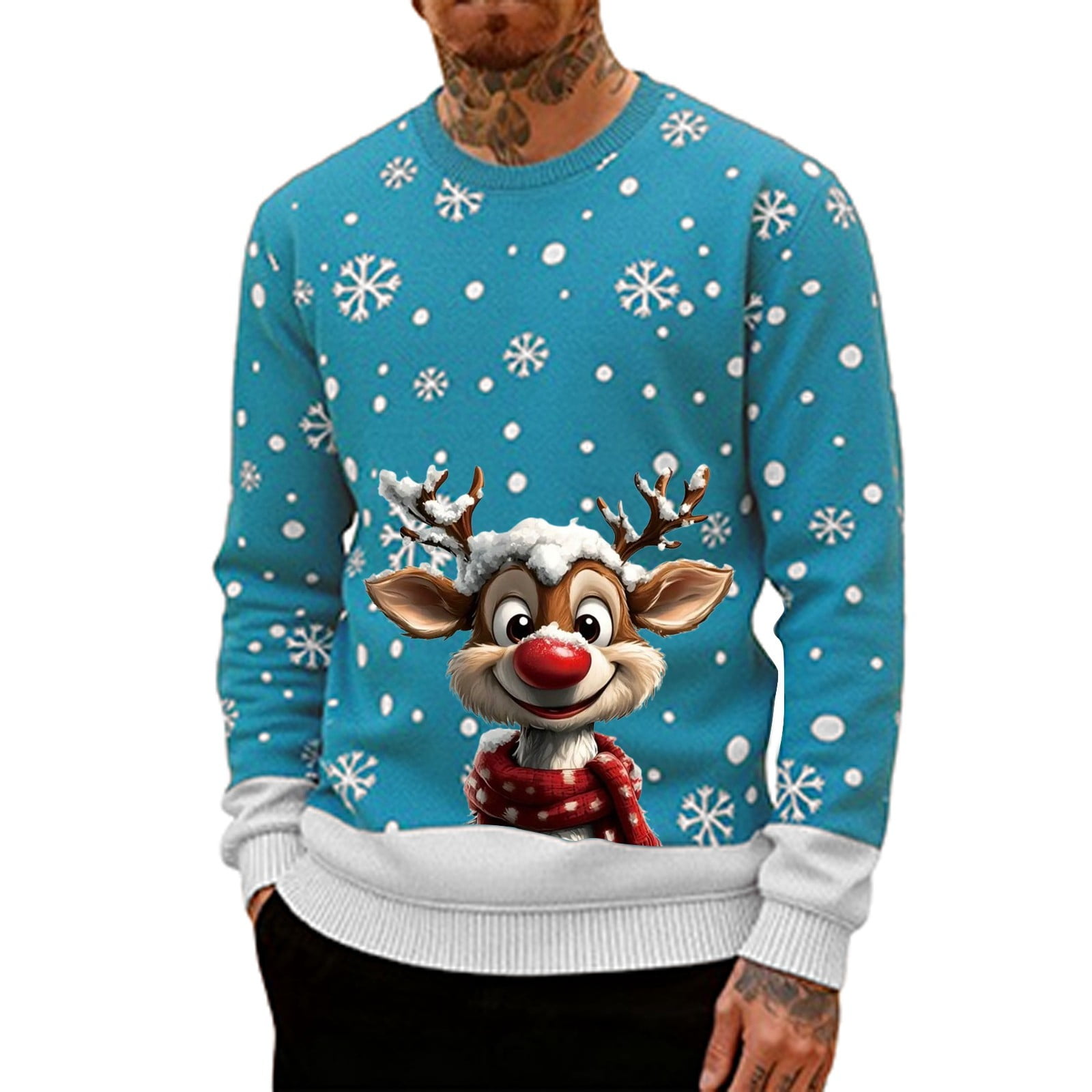 2025 Ugly Christmas Sweatshirt for Men Long Sleeve Crewneck Pullover Funny Novelty Graphic Top ...
