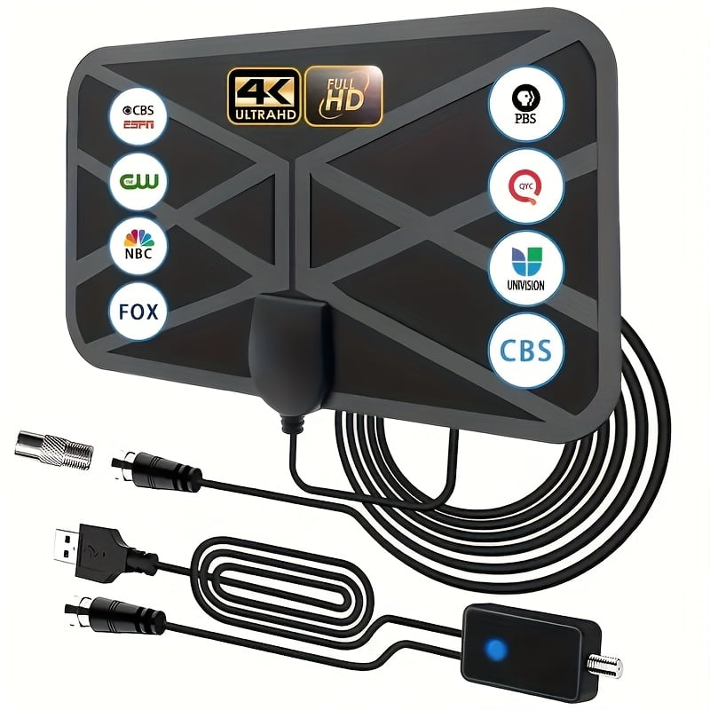 2025 Ultra HD TV Antenna - 6000+ Mile Range for 4K/1080P Channels (NBC ...