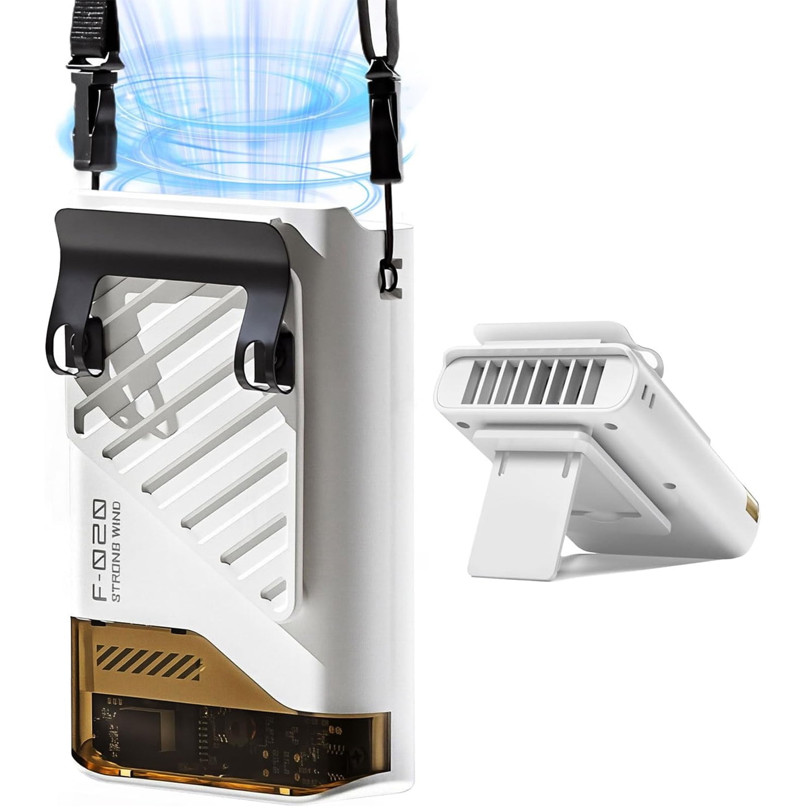 2025 Ultra-Portable Waist Fan - 10000RPM 5-Speed Rechargeable Cooling ...