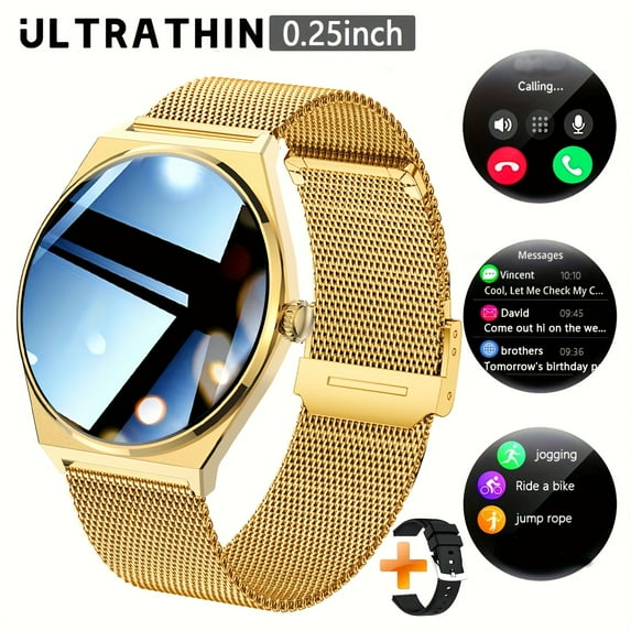 2025 Ultra-Thin Smartwatch, 1.43" HD Full Touch Screen, BT 5.3 Call ...