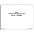 2025 Unicor US Government Activity Schedule, 2-Pack Individual ...