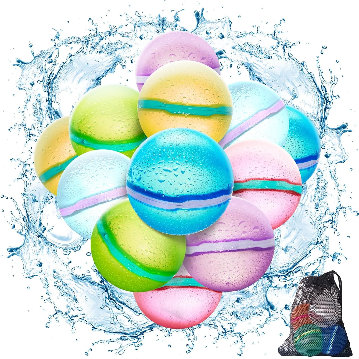 2025 Unique Design Reusable Silicone Water Balloons for Kids & Adults ...