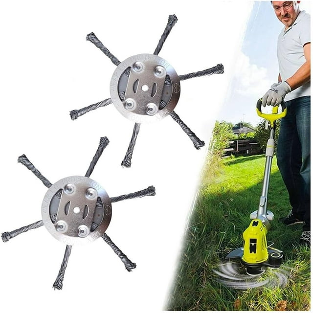 2025 Universal Steel Wire Trimmer Head, Wire Weed Trimmer Head, 6 inch Steel Wire Weed Brush ...