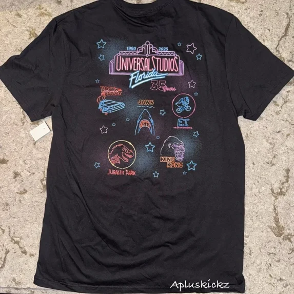 2025 Universal Studios 35 Years Annual Passholder UOAP T-Shirt All Size ...