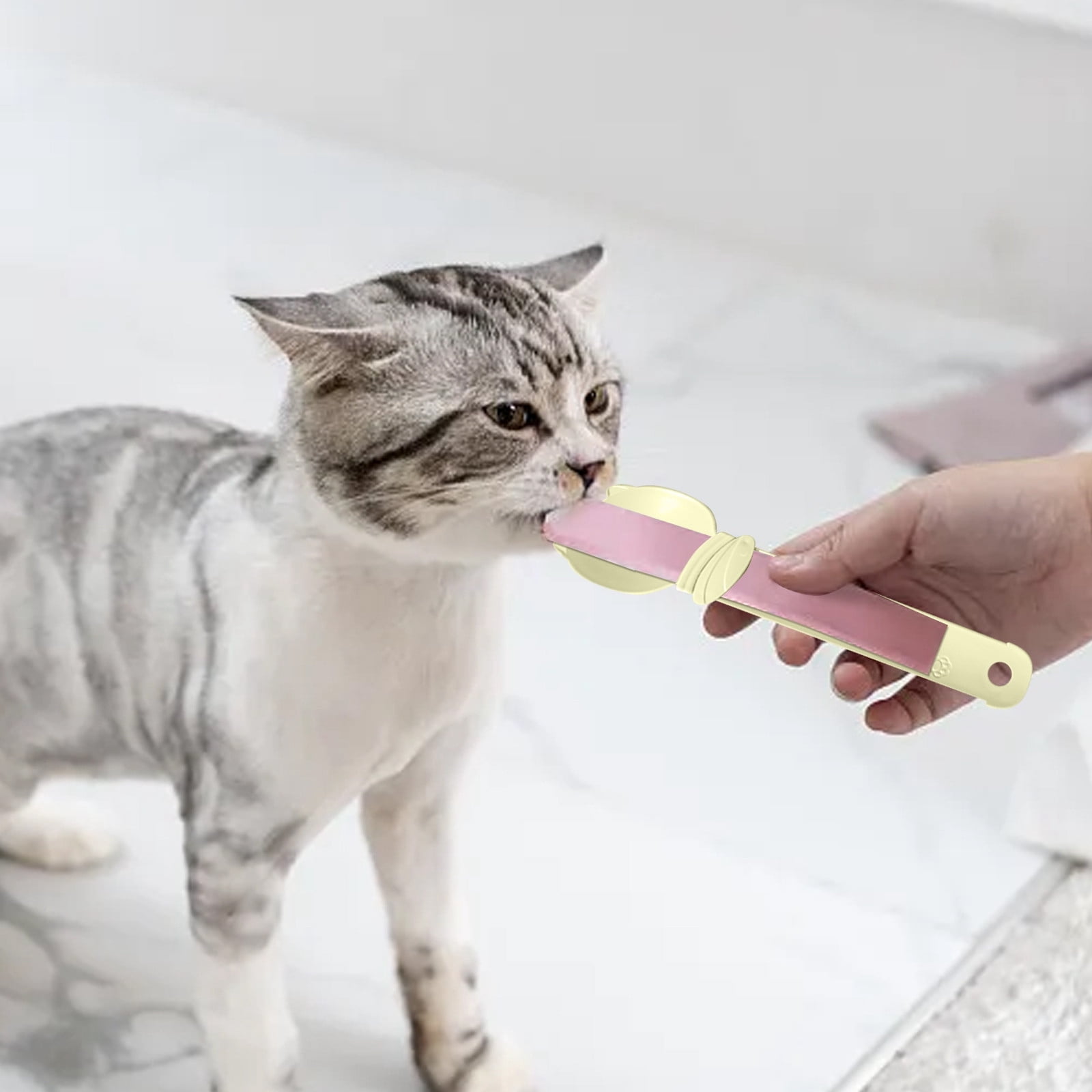 2025 Upgrade 2 - in - 1 Portable Cat Strip Snack Feeder - Walmart.com