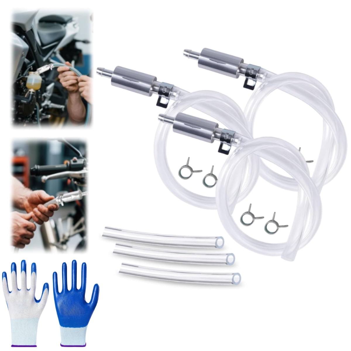 2025 Upgrade Brake Bleeder Hose, One Way Check Valve Tube Bleeding Tool ...