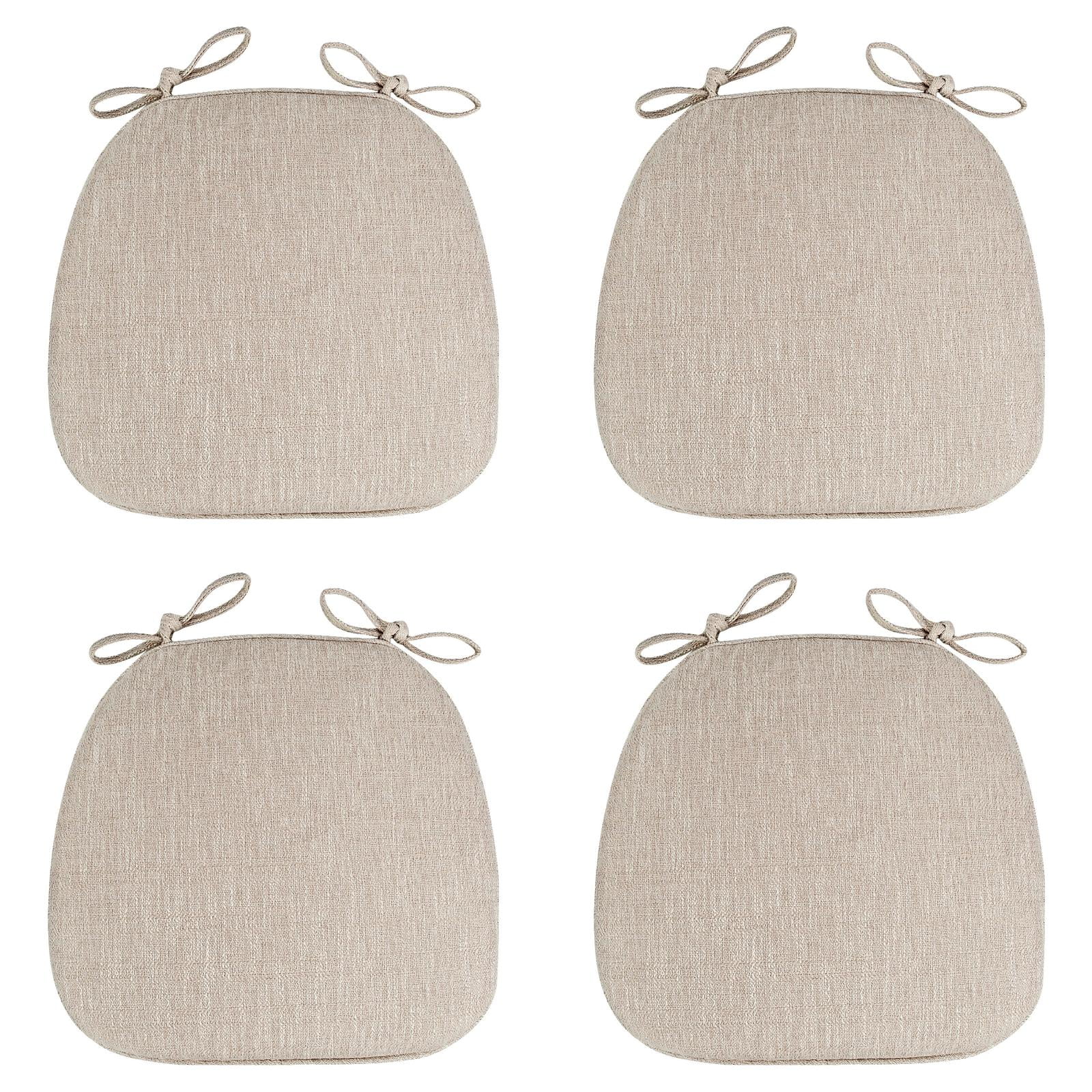 2025 Upgrade Chair Cushions for Dining Chairs with Ties and Removable ...