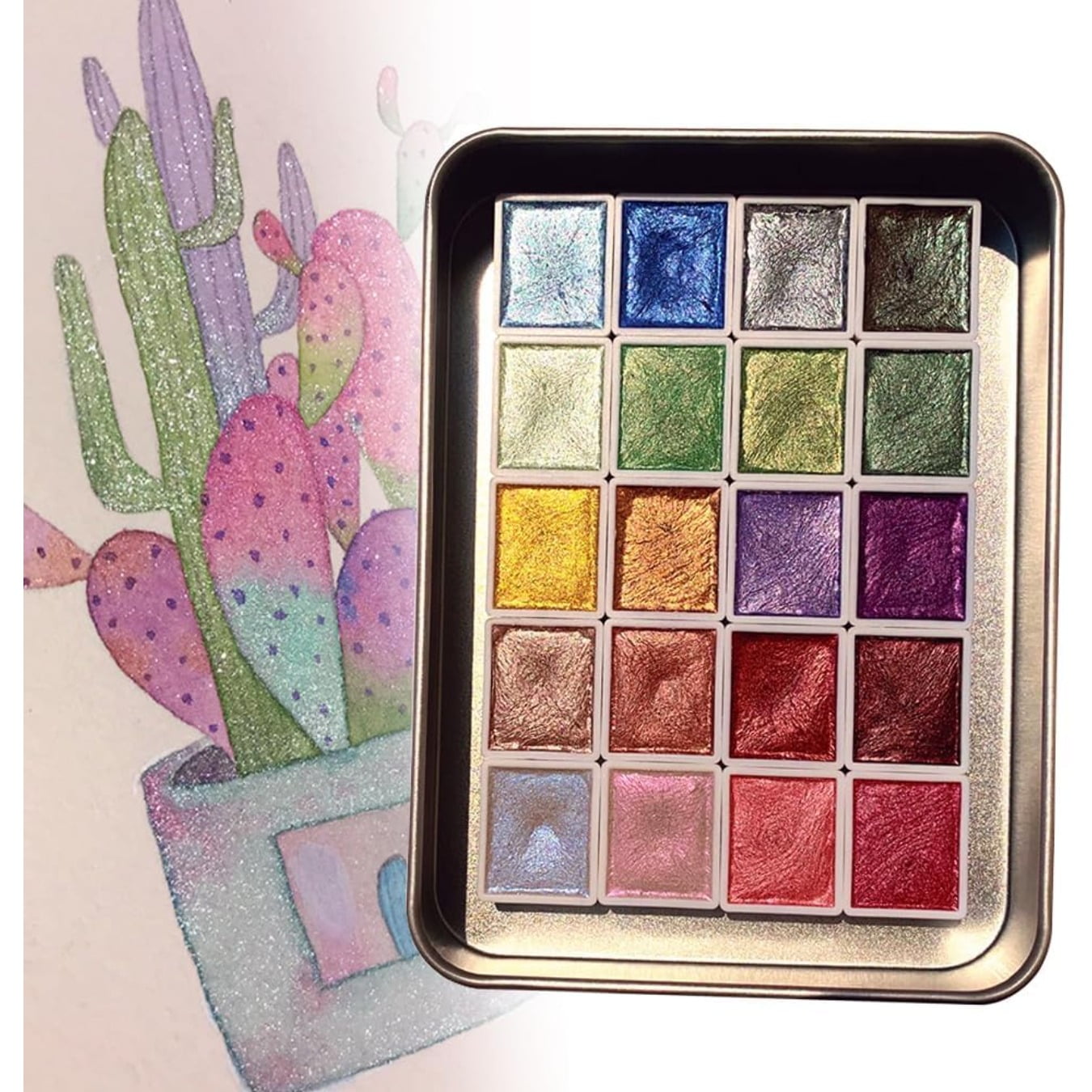 2025 Upgrade Color Shifting Watercolor Paint, 20 Colors Watercolor ...