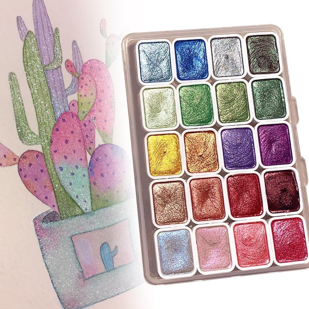 2025 Upgrade Color Shifting Watercolor Paint, 20 Colors Watercolor ...