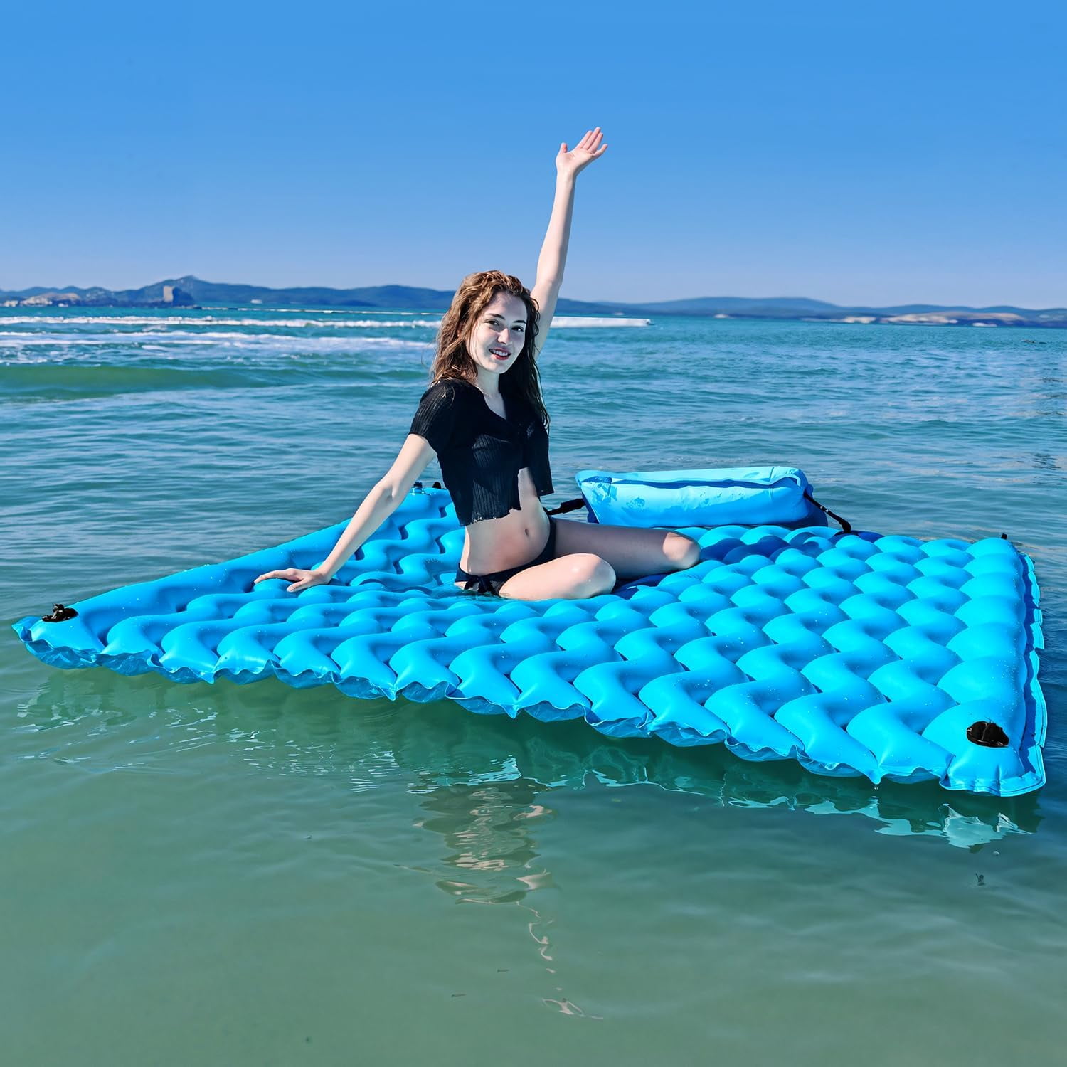2025 Upgrade Giant Inflatable Floating Mat-Pool Float Lake Floats for ...