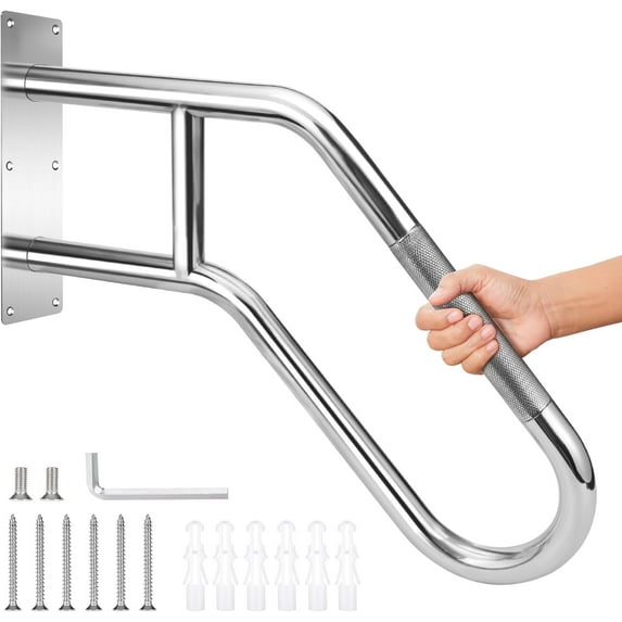 2025 Upgrade Handrails for Outdoor Steps Wall Mount Handrail, 304 ...